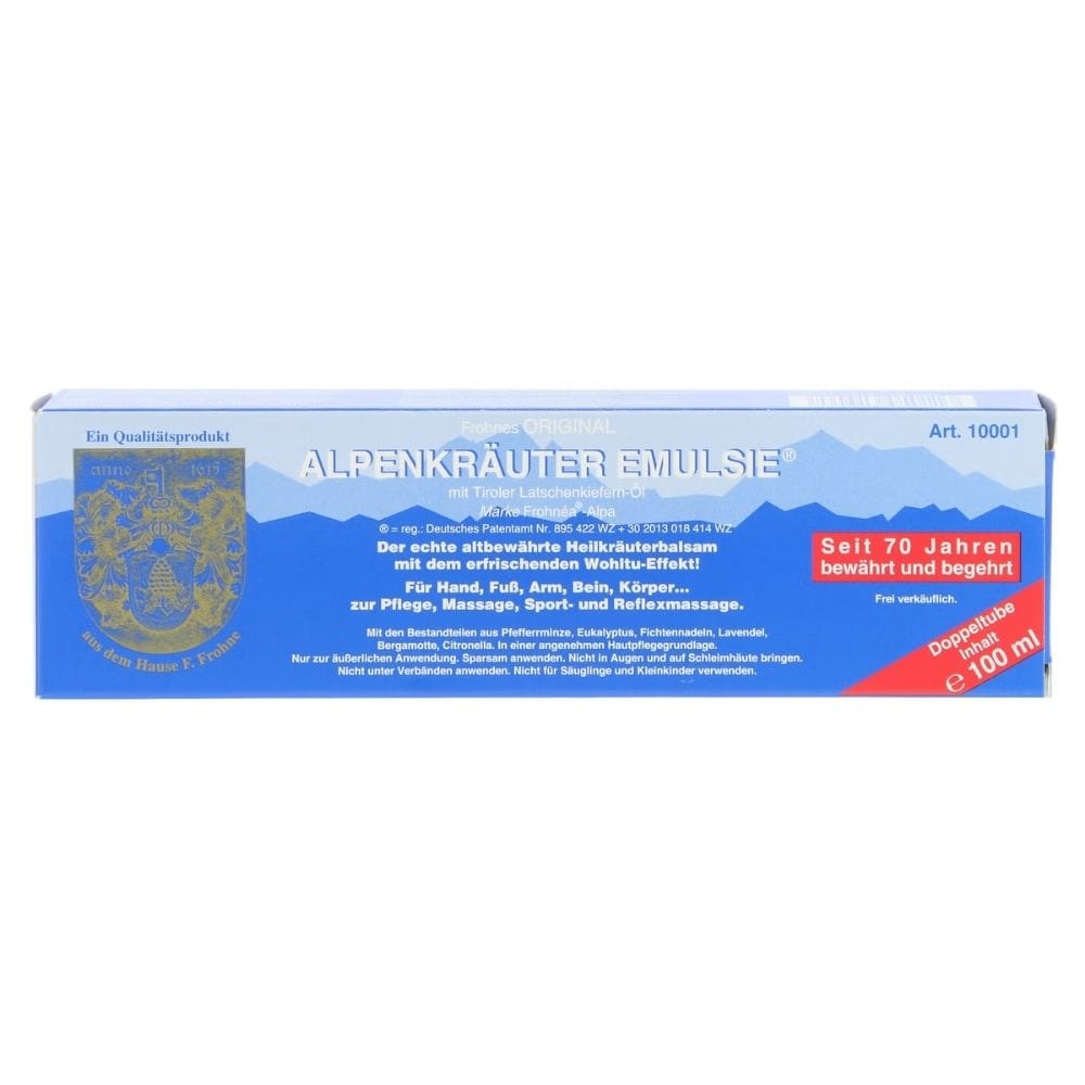Friedrich Frohne Alpenkrauter Alpine Urteemulsion - 100 ml – Medpak